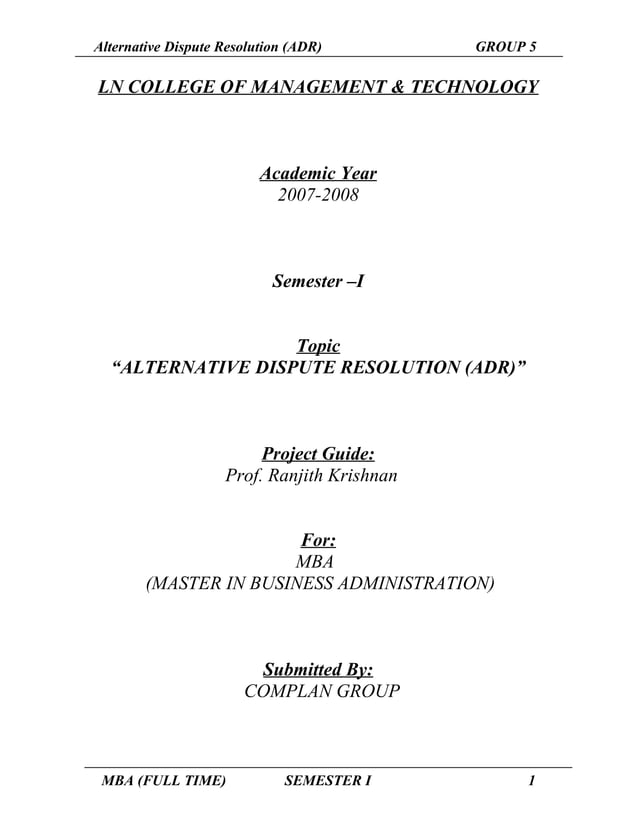 Adr final project | DOC