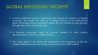 ADR GDR IDR | PPT