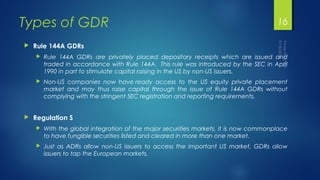 ADR GDR IDR | PPT