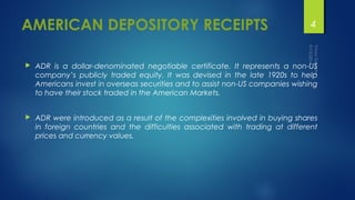 ADR GDR IDR | PPT