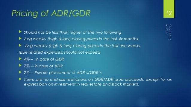 ADR GDR IDR