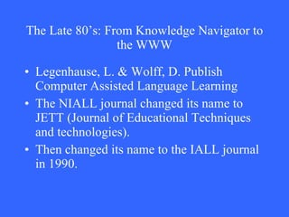 HyperCard Presentation. CALL. | PPT