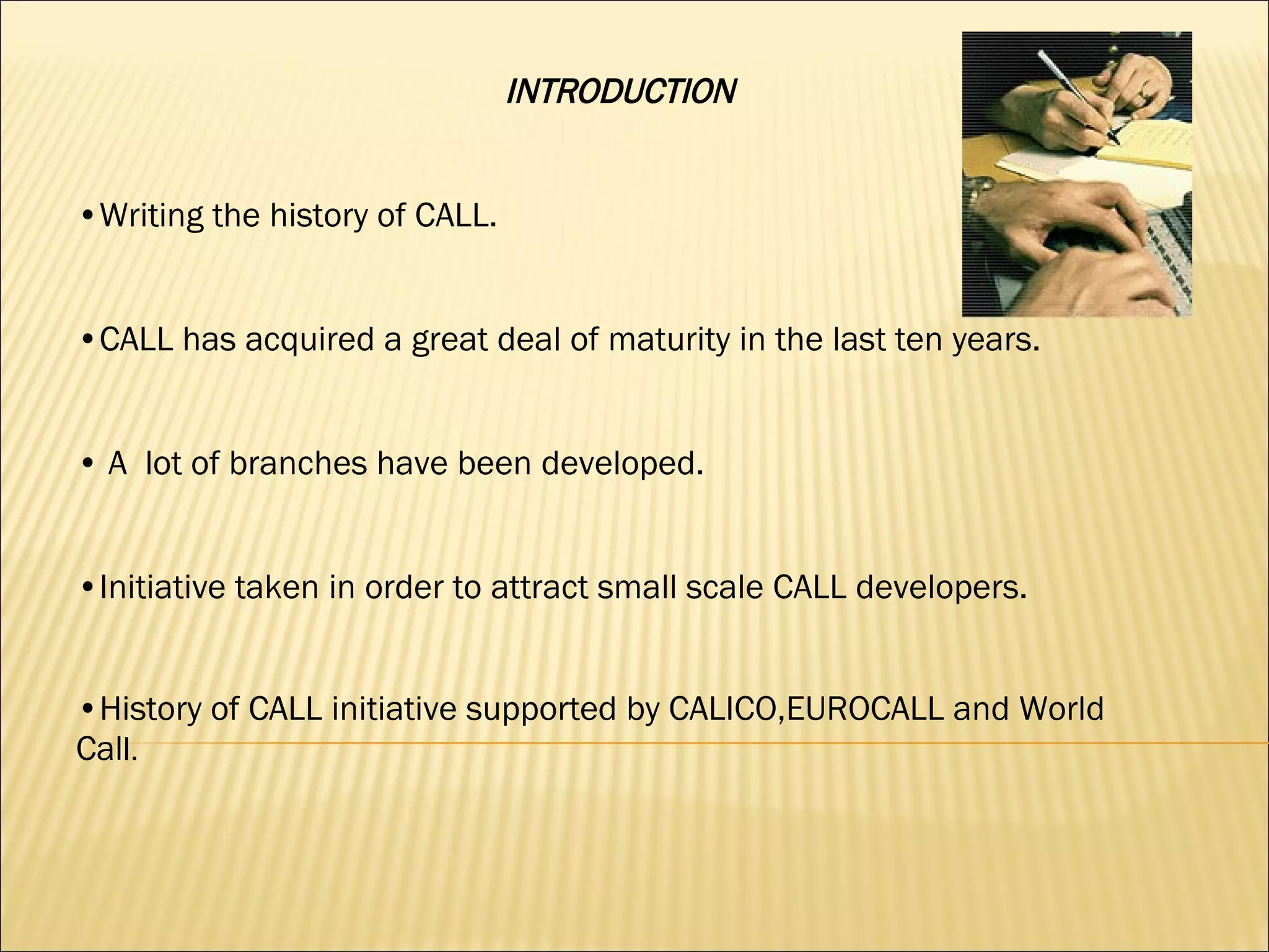 History of CALL | PPT