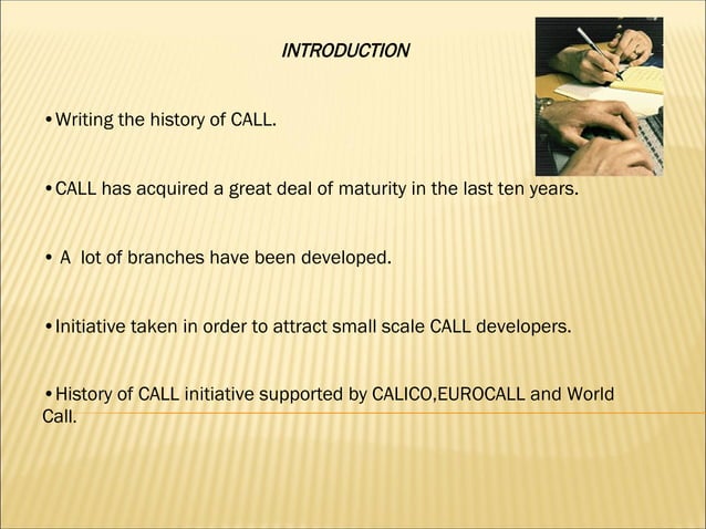 History of CALL | PPT | Education