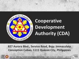 Cooperative Development Authority Logo