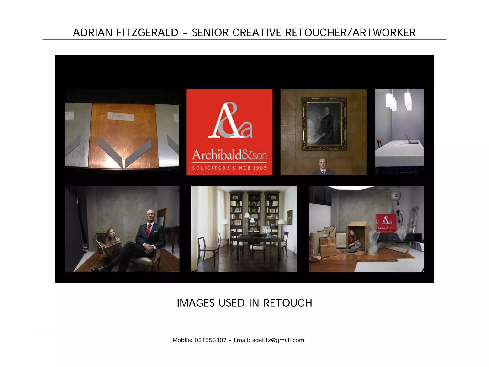 Retouching for Ogilvy & Mather | PPT