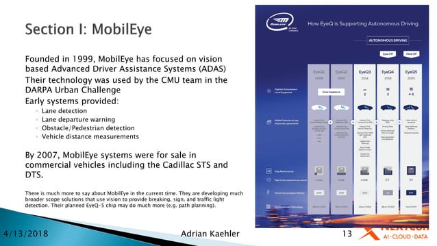 Computer Vision for autonomous driving | PDF | Cameras and Camcorders ...