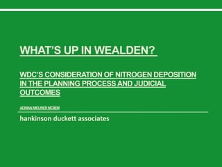 What’s up in Wealden? | PPT