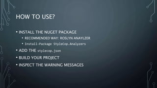 Static Analysis Tools for C# Demo | PPT