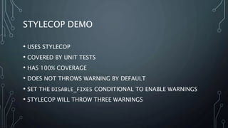 Static Analysis Tools for C# Demo | PPT