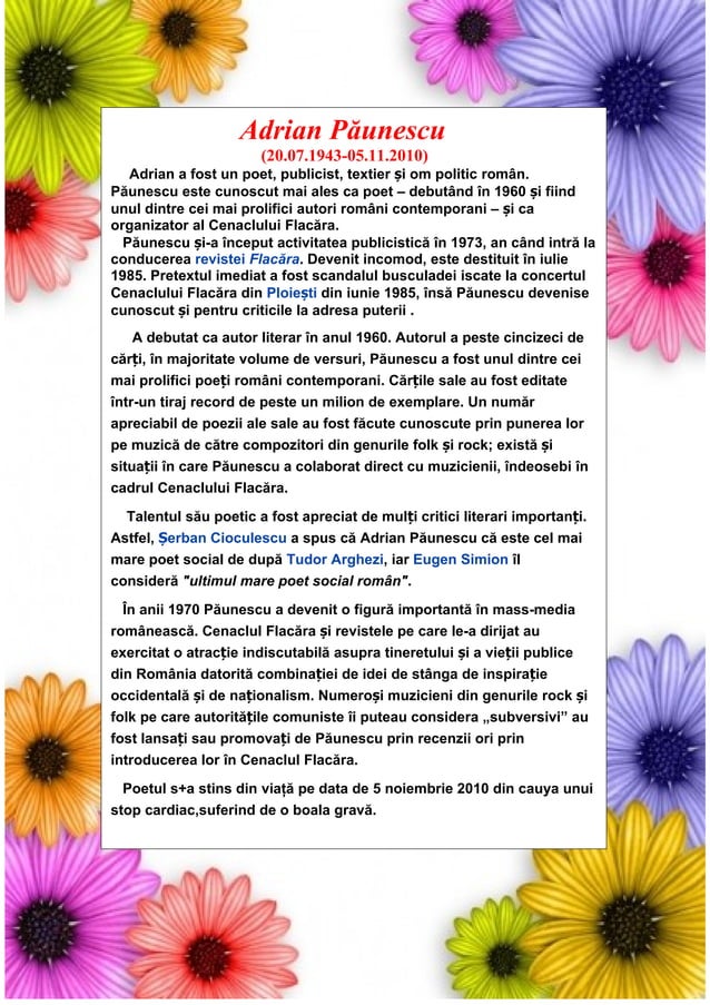 Adrian paunescu | PDF
