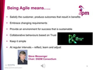 Adrian Pyne - Agile project management and the challenges of assurance ...