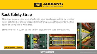 Adrian's Safety Solutions - Pallet Rack Safety Products Overview | PDF ...