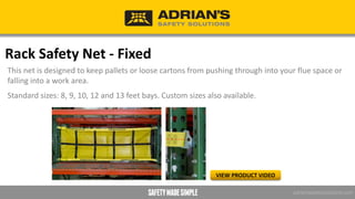 Adrian's Safety Solutions - Pallet Rack Safety Products Overview | PDF ...