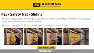Adrian's Safety Solutions - Pallet Rack Safety Products Overview | PDF ...