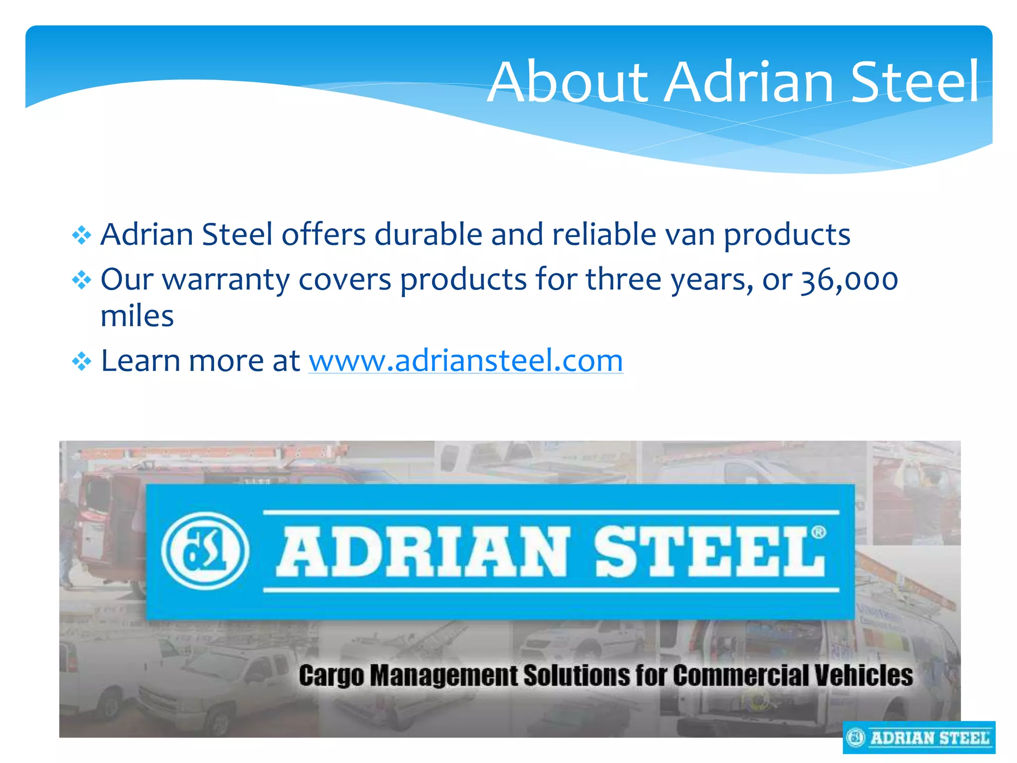 Adrian Steel - An Overview | PPT