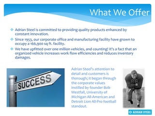 Adrian Steel - An Overview | PPT