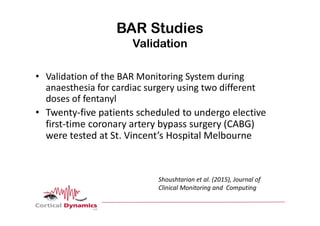 Adrian Sultana clinical use of the bar monitor | PPT