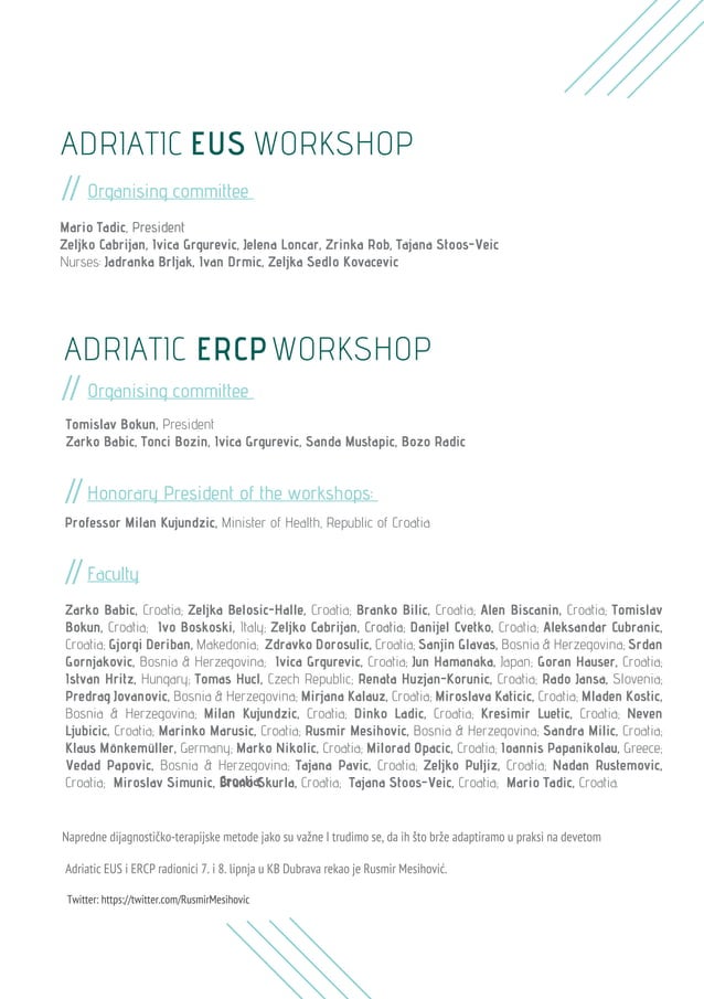 Adriatic EUS Workshop | PDF