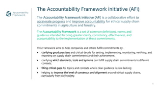 The Accountability Framework initiative: Delivering on ethical supply ...