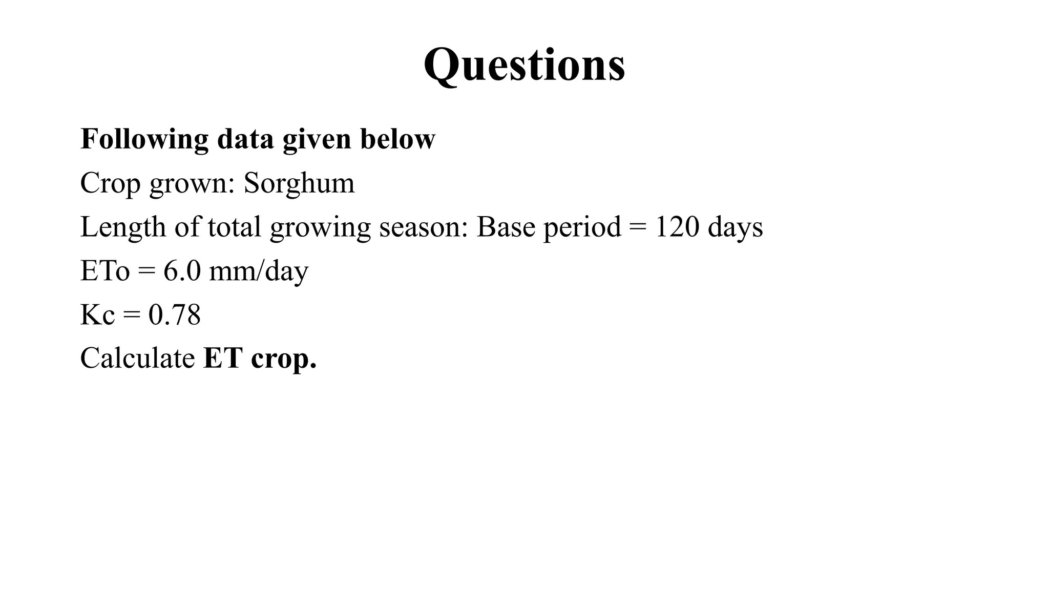 CLIMWAT and CROPWAT Model | PPTX