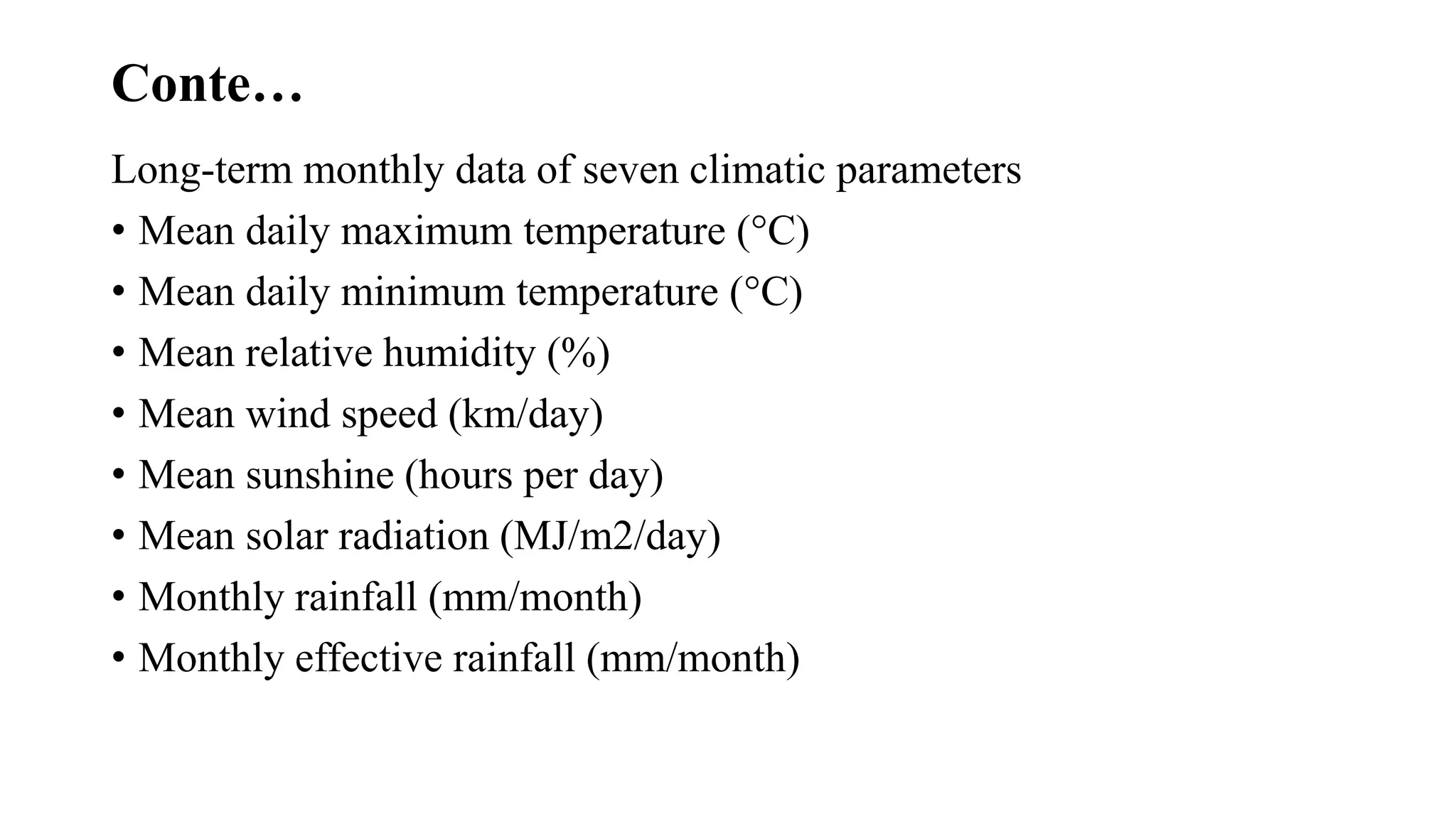 CLIMWAT and CROPWAT Model | PPTX