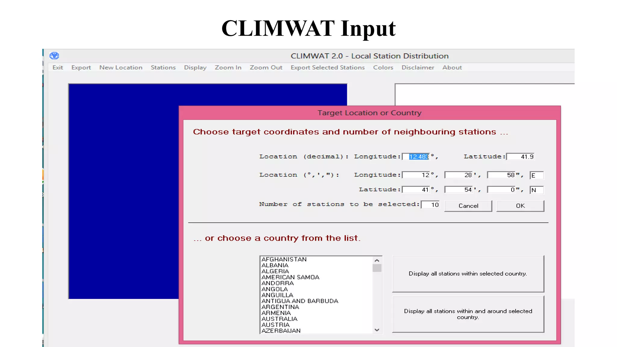 CLIMWAT and CROPWAT Model | PPTX
