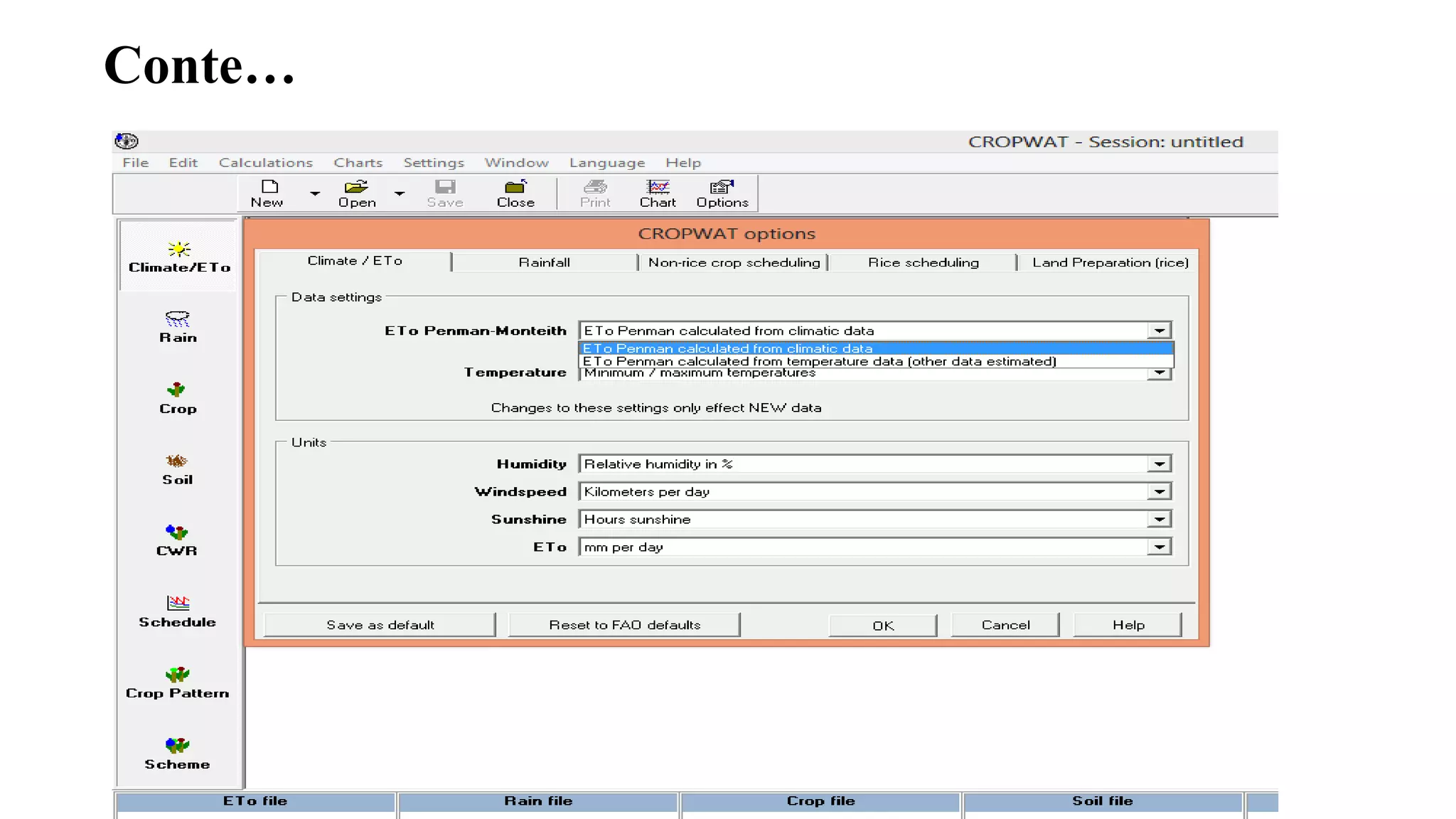 CLIMWAT and CROPWAT Model | PPTX