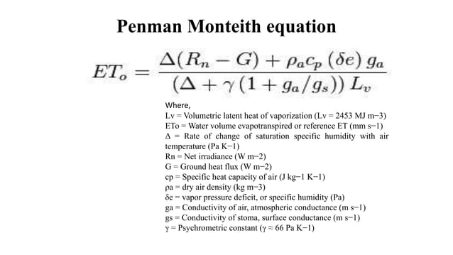CLIMWAT and CROPWAT Model | PPTX