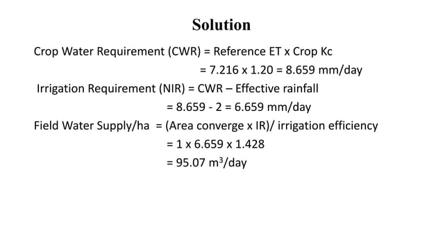CLIMWAT and CROPWAT Model | PPTX