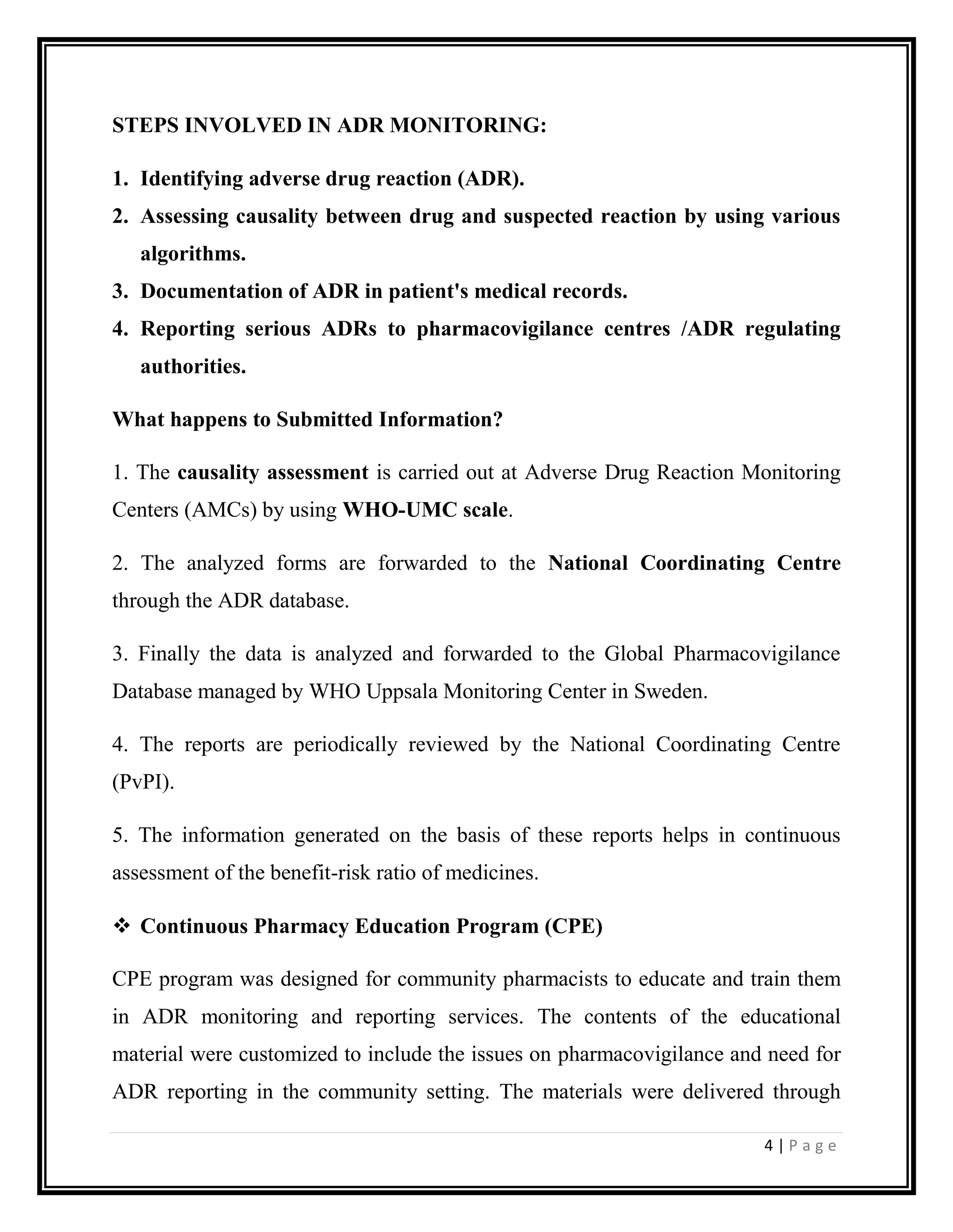 ADR MONITORING IN COMMUNITY PHARMACY.pdf | Pharmaceutical Industry ...