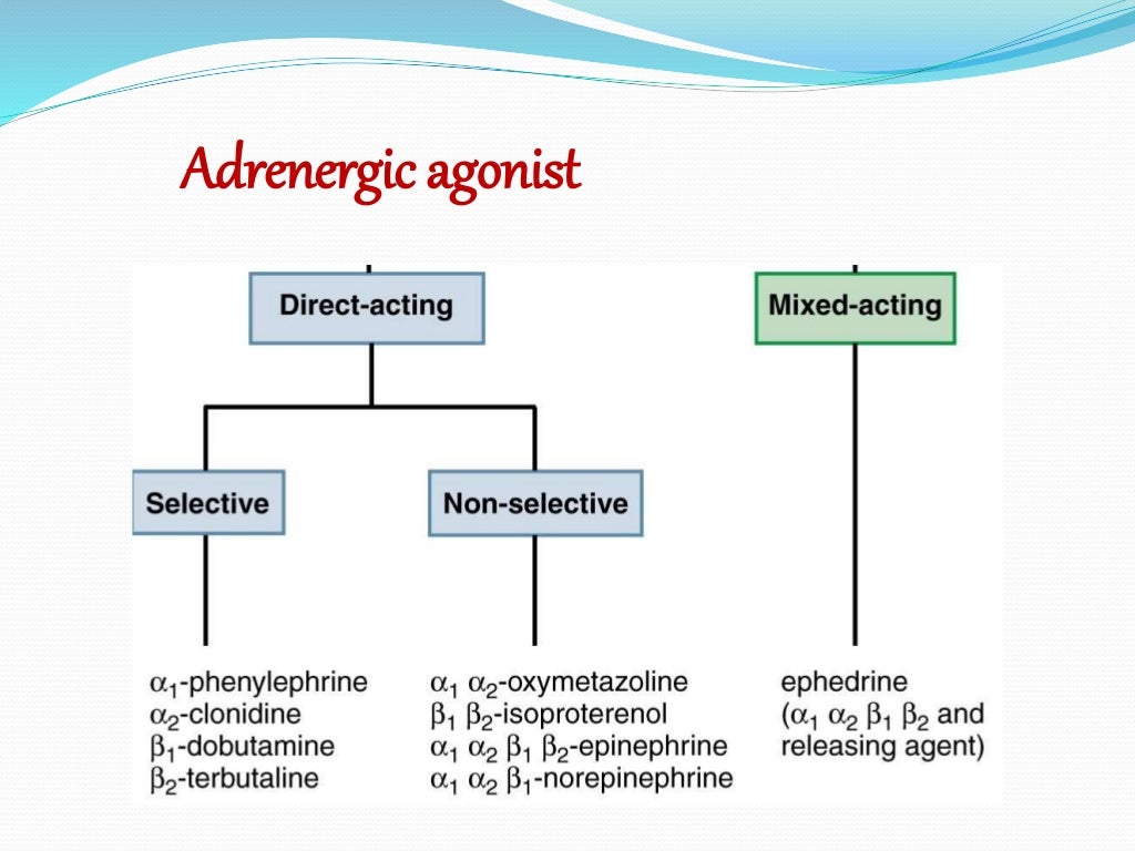 Adrenergic agonist antagonist