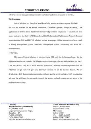 Adroit profile | PDF