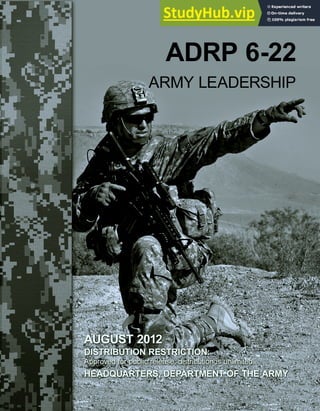 ADRP 6 -2 2 | PDF