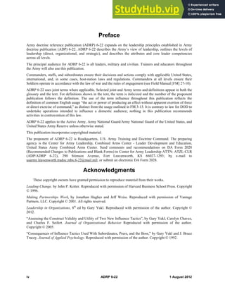 ADRP 6 -2 2 | PDF