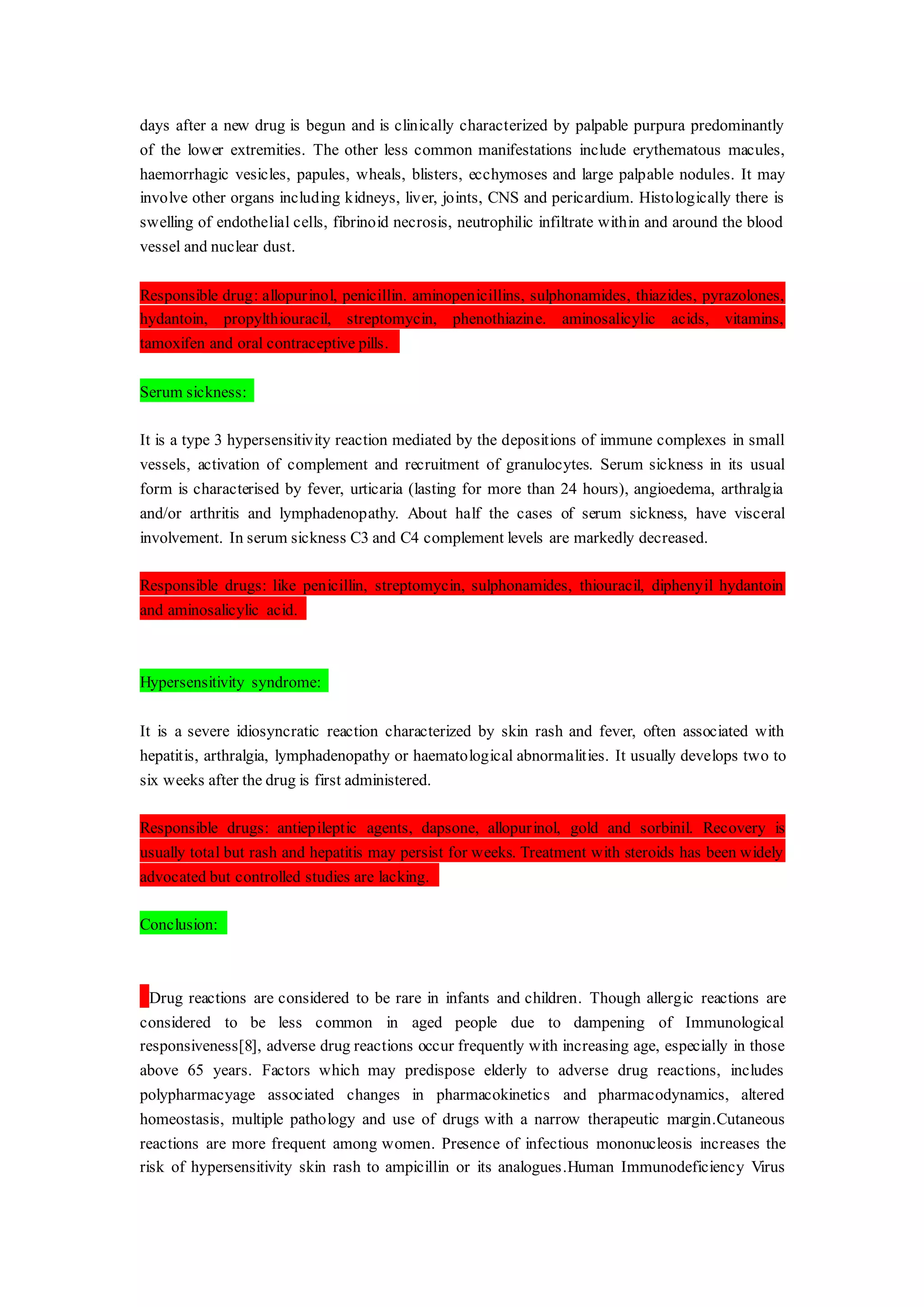 Adverse drug reaction of drugs used in skin. | DOC