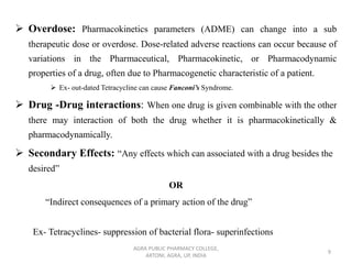 Adr; pharmacovigilance & Drug Interactions | PPT