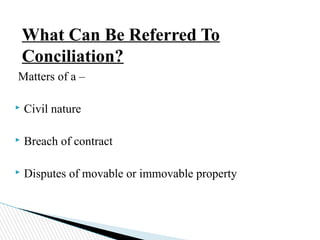 conciliation ppt | PPT