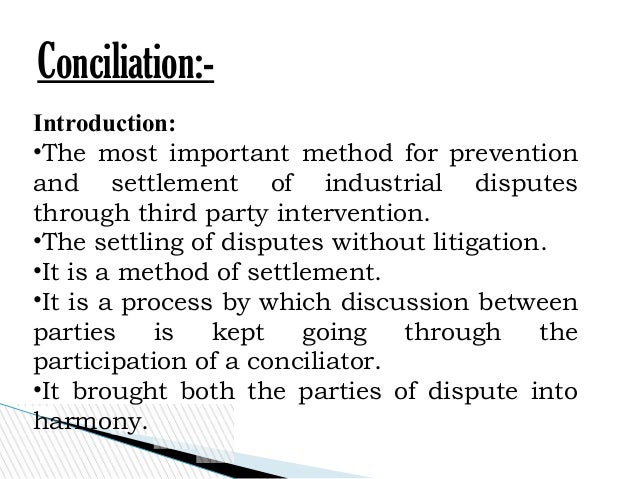 Conciliation Ppt