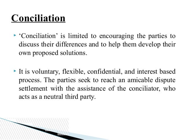 conciliation ppt