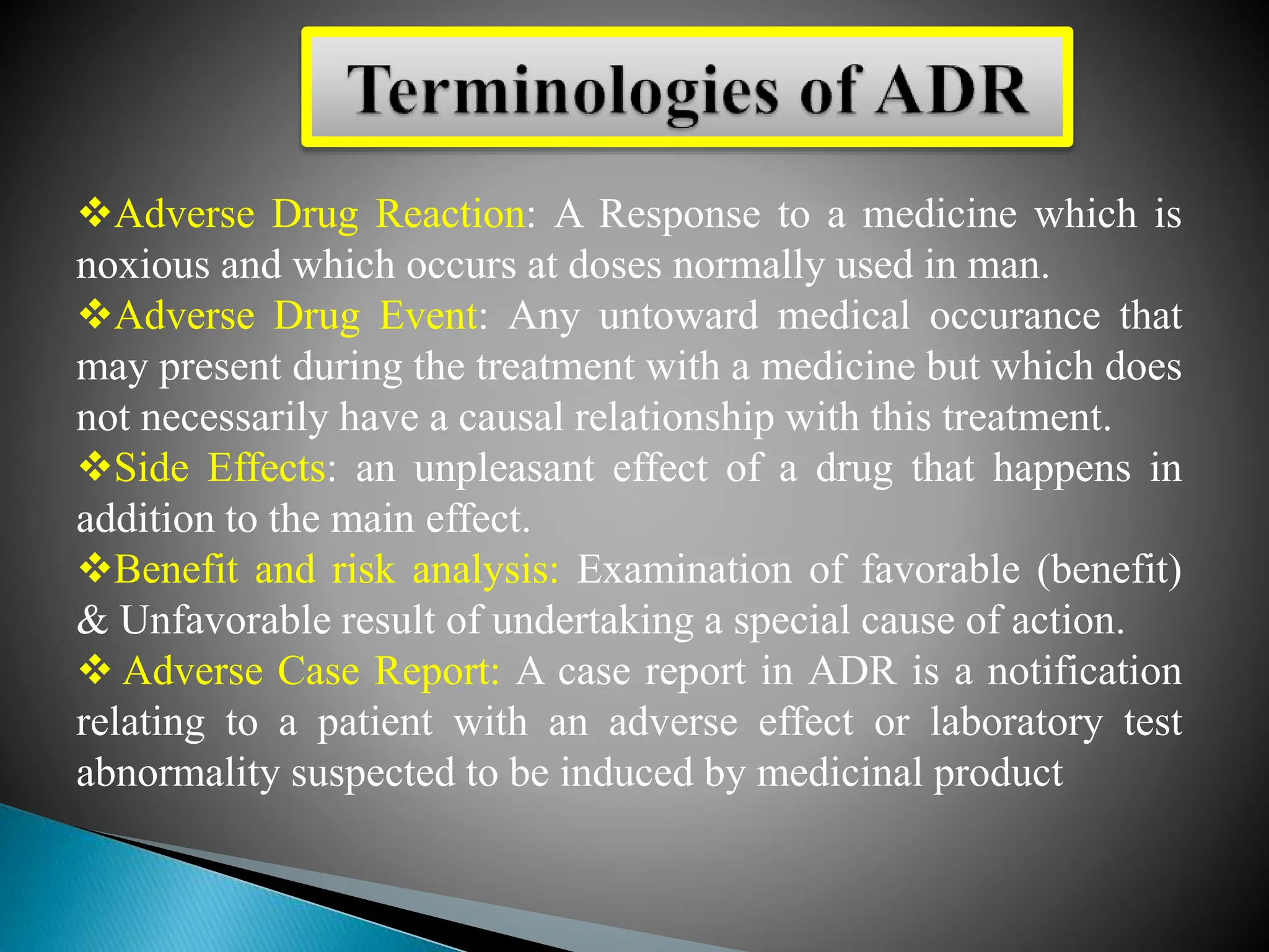 Adverse drug reaction bpharm 7th sem notes | PPTX