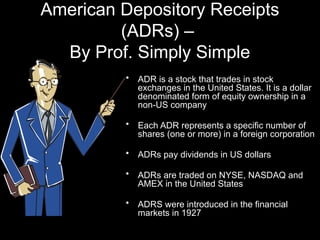 American Depository Receipts ADR Presentation | PPT