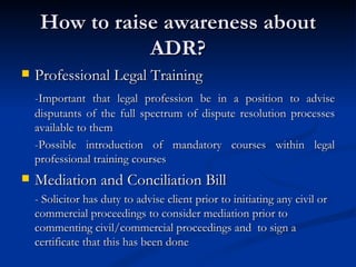 Alternative Dispute Resolution | PPT | Business | Business and Finance