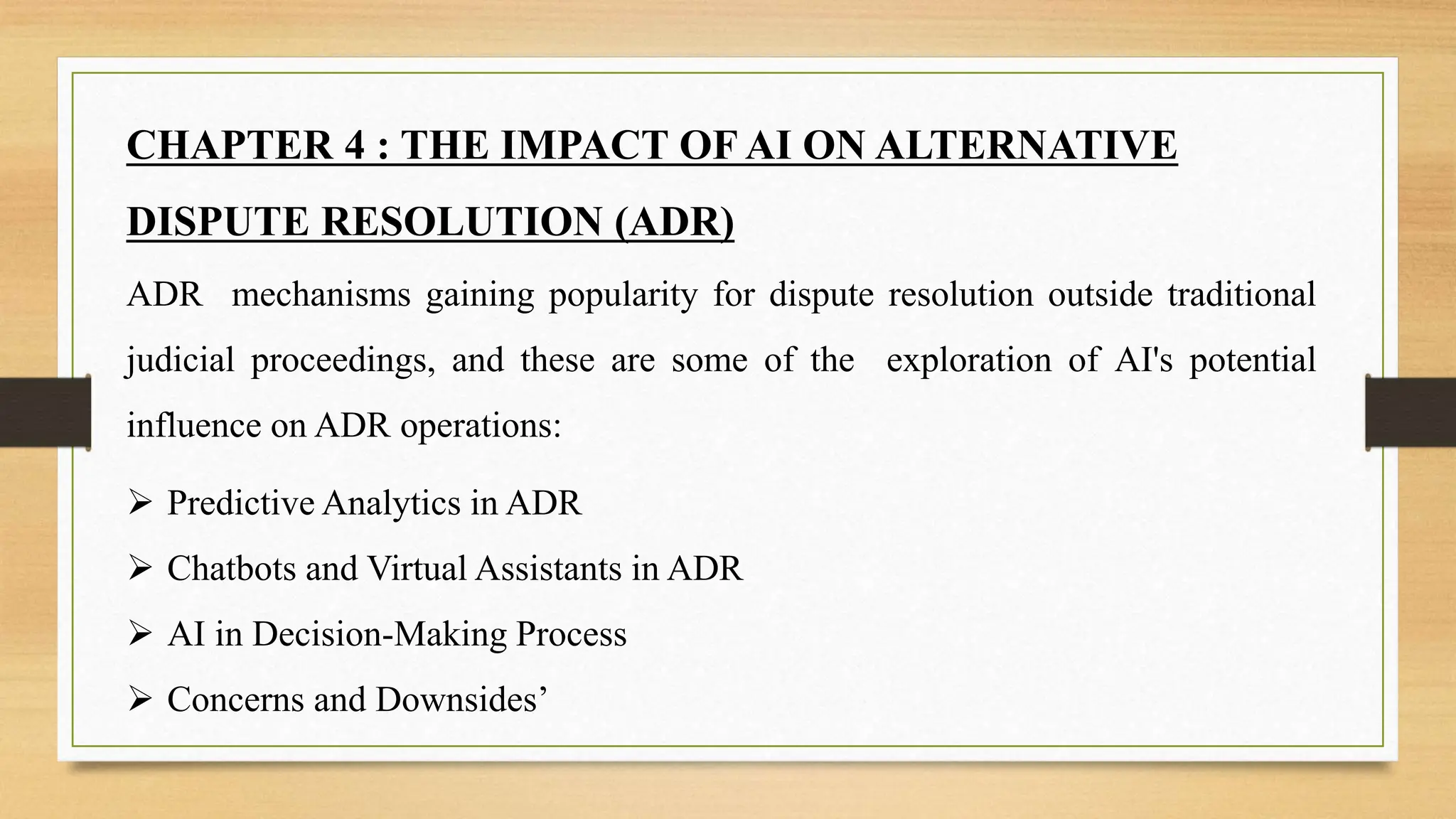 ADR PRESENTATION PPT | PPTX
