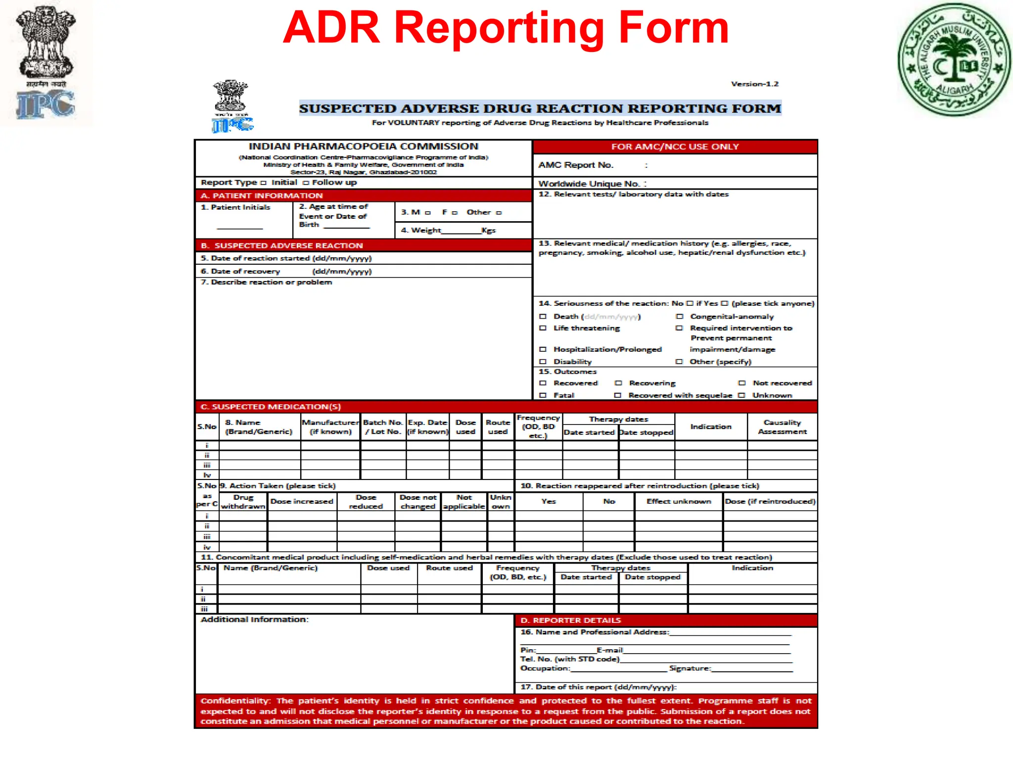 Adverse drug reaction and ADR reporting. | PPTX | Pharmaceutical Drugs ...