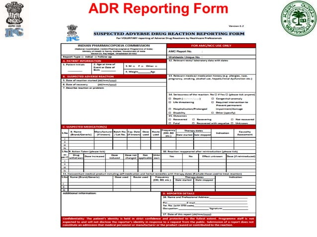 Adverse drug reaction and ADR reporting. | PPTX | Pharmaceutical Drugs ...