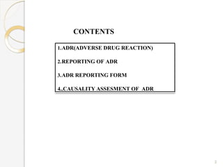 ADR REPORTING pptx for mbbs undergdaduates | PPTX
