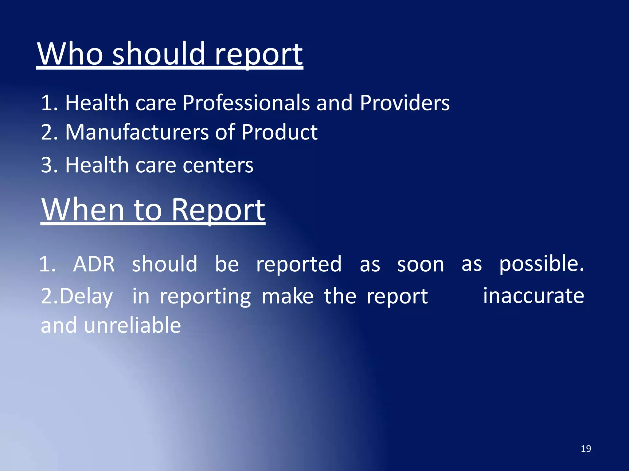 Adr reporting ppt | PPTX