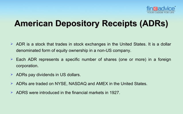 American Depository Receipts | PPT