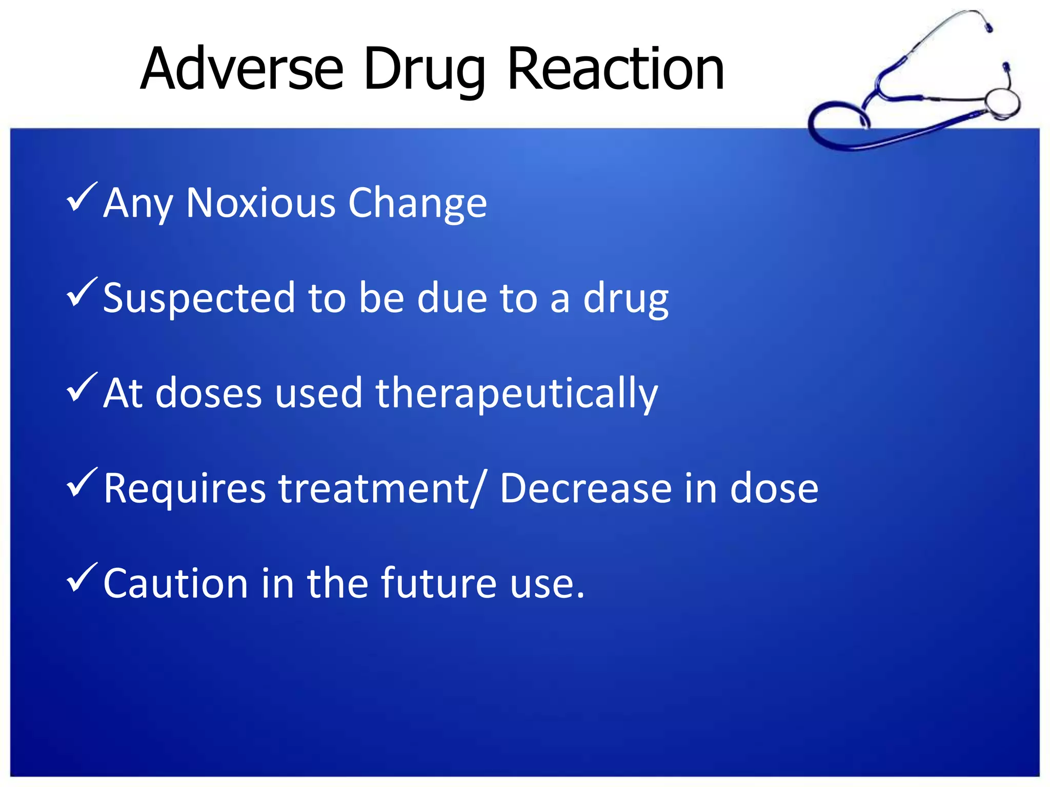 Adverse Drug Reaction | PPTX